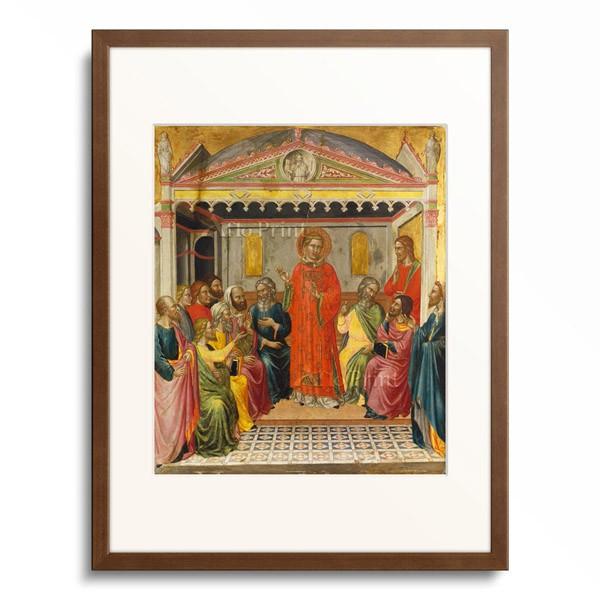 Artist: Martino di Bartolomeo,?-1435? Imagetitle: The dispute of St. Stephen with the libertines in Jerusalem (Panel of ...
