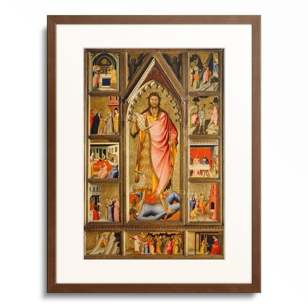 Artist: Giovanni (di Niccolo) del Biondo,1356-1399 Imagetitle: Der Hl. Johannes, umgeben von elf Szenen seines Lebens. D...