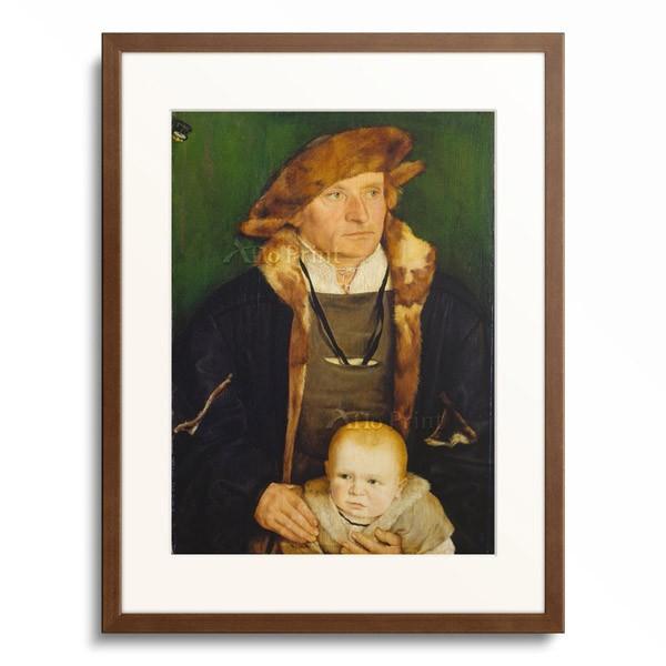 Artist: Beham, Bartel,1502-1540 Imagetitle: Portrait of Hans Urmiller with his Son. About 1525 Dimensions: 64,9 x 47,3 c...