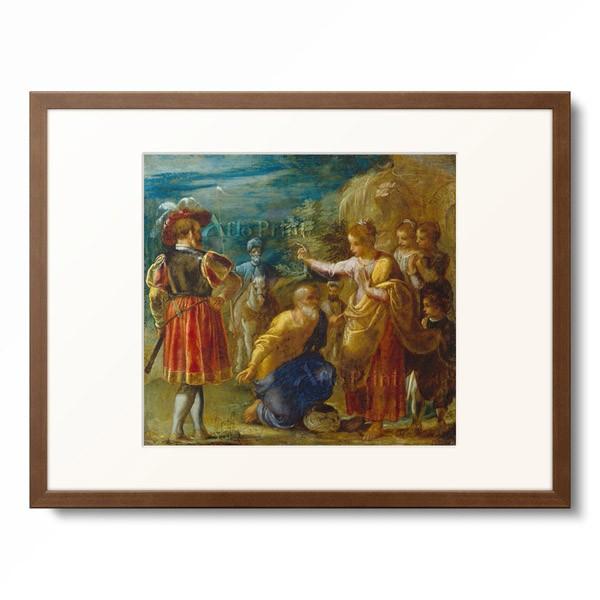 Artist: Elsheimer, Adam,1578-1610 Imagetitle: The Frankfurt Altarpiece: The Questioning of the Jew. 1605?08/09 Dimension...