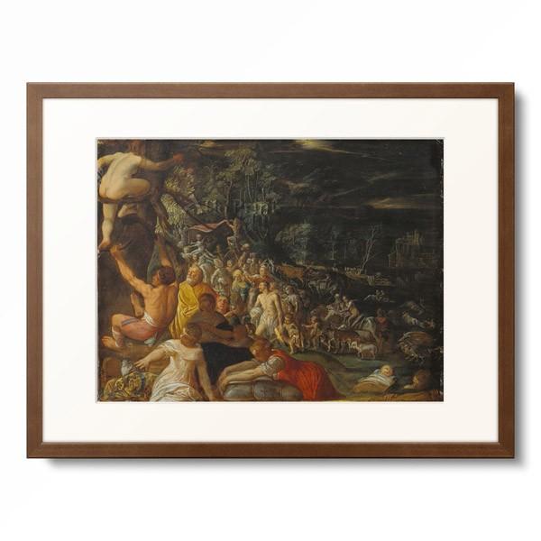 Artist: Elsheimer, Adam,1578-1610 Imagetitle: The Deluge. Dimensions: 26,6 x 34,9 cm Medium: on copper Location: Stadel ...