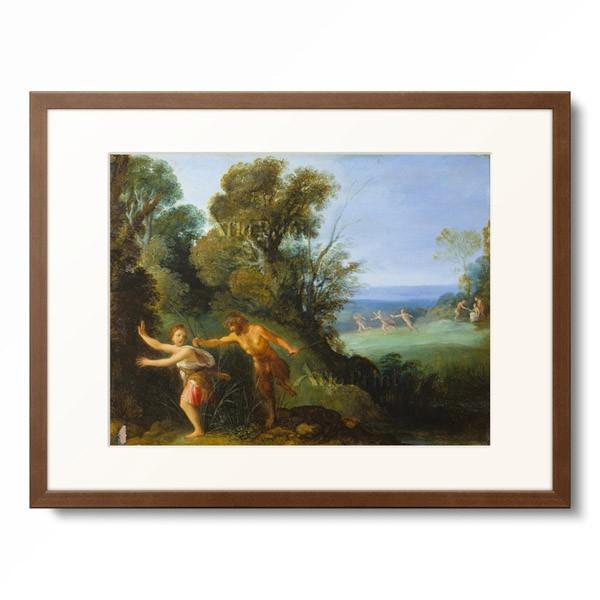 Artist: Elsheimer, Adam,1578-1610 Imagetitle: Pan und Syrinx. Dimensions: 12,4 x 16,3 cm Medium: on copper Location: Sta...