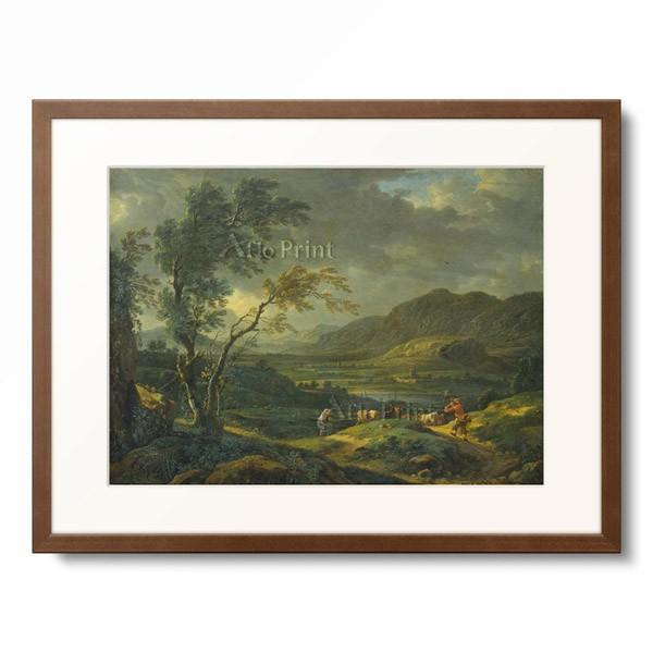 Artist: Ermels, Johann Franciscus,1641-1693 Imagetitle: Landschaft bei abziehendem Gewitter. Dimensions: 40,8 x 55 cm Me...