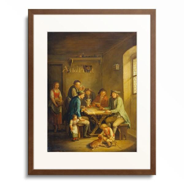 Artist: Herrlein, Johann Andreas,1723-1796 Imagetitle: Bauern beim Kartenspiel. Dimensions: 36 x 27,7 cm Medium: wood Lo...