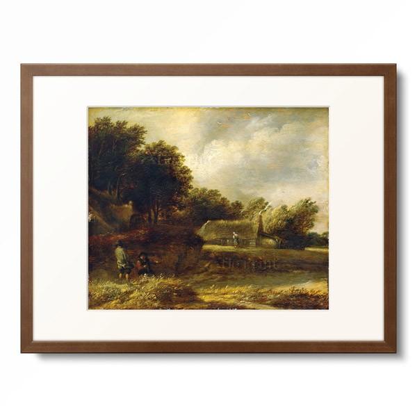 Artist: Veen, Balthasar van der,1596-1660 Imagetitle: Bauernhauser an einem Bach ('Fischerhutten'). Um 1650-1660. Dimens...