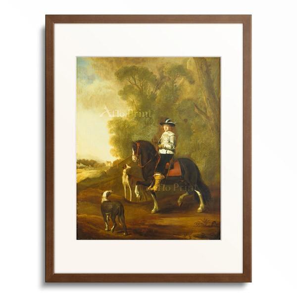 Artist: Keyser, Thomas de (Art des...),1596/97-1667 Imagetitle: Bildnis eines Reiters mit zwei Hunden. 17. Jh. Dimension...