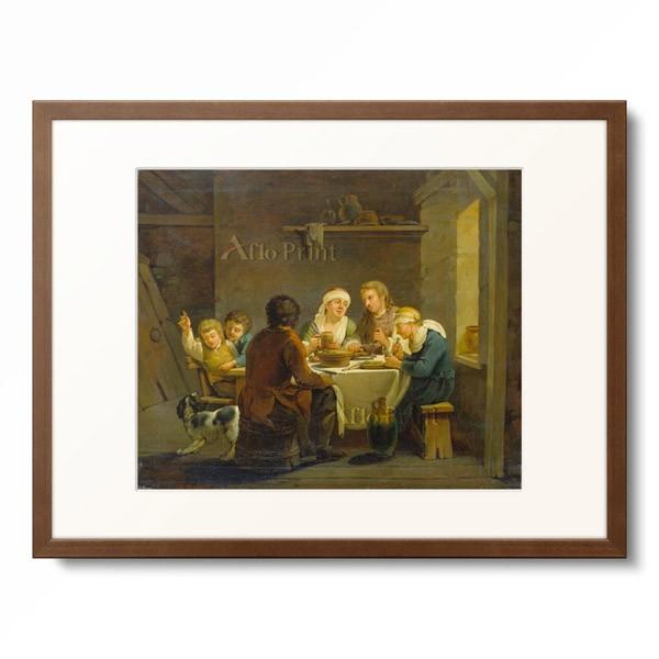 Artist: Kraus, Georg Melchior,1737-1806 Imagetitle: A Peasant Family having a Meal. Dimensions: 45,4 x 54,9 cm Medium: O...