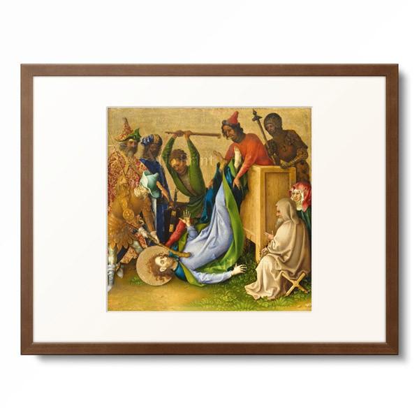 Artist: Lochner, Stephan,ca. 1410-1451 Imagetitle: The martyrdom of St. James (Altarpiece, St. Laurentius, Cologne) Dime...