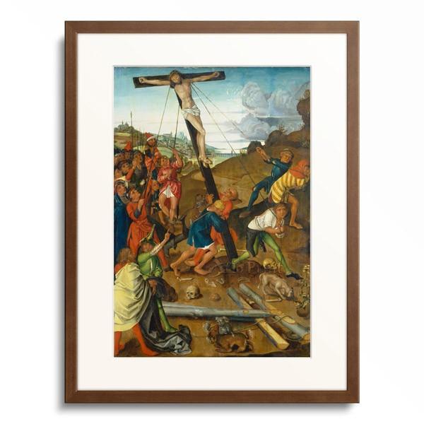 Artist: Pleydenwurff, Wilhelm ( Kopie ),?-1494 Imagetitle: Triptychon der Kreuzaufrichtung. Mitteltafel. Dimensions: 59,...