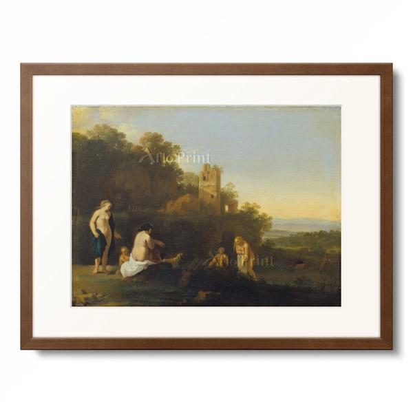 Artist: Poelenburgh, Cornelis,1586/95-1667 Imagetitle: Diana entdeckt das Geheimnis der Kallisto. Dimensions: 16,9 x 22,...