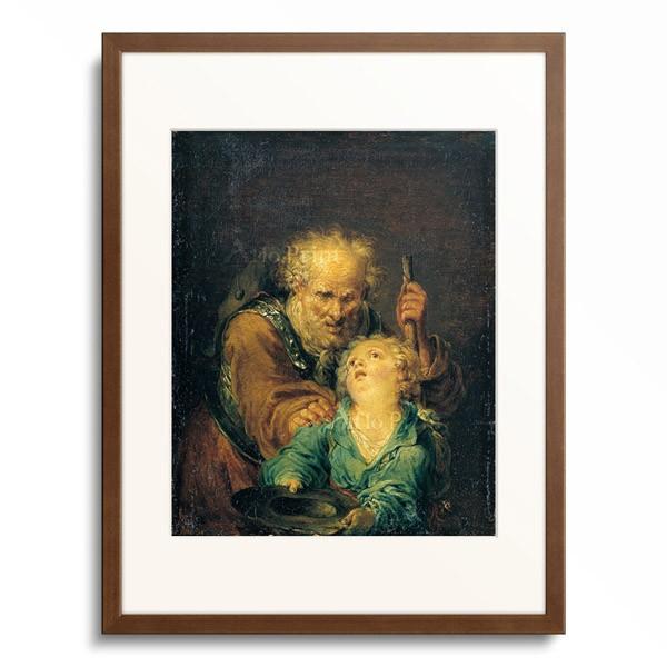 Artist: Zick, Januarius,1730-1797 Imagetitle: Der geblendete Belisar als Bettler. Dimensions: 19,6 x 15,9 cm Medium: woo...