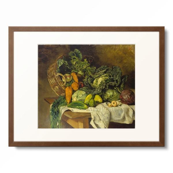 Artist: Thoma, Hans,1839-1924 Imagetitle: Stillleben mit Gemuse. 1873 Dimensions: 88,2 x 102,8 cm Medium: oil/canvas, Lo...