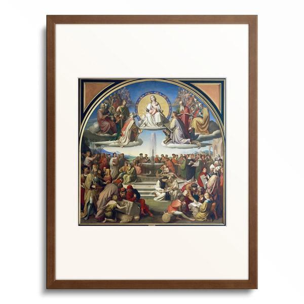 Artist: Overbeck, Johann Friedrich,1789-1869 Imagetitle: The Triumph of Religion in the Arts. Dimensions: 389 x 390 cm L...