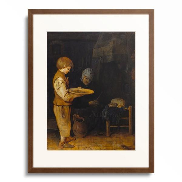 オランダの画家ジャンル: バロックArtist: Borch, Gerard ter,1617-1681 Imagetitle: Alte Frau und Knabe bei einem bescheidenen Mahl. Dimens...