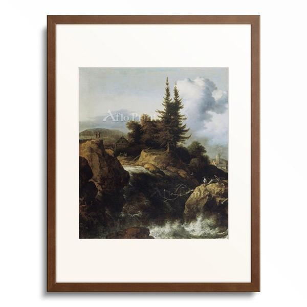 Artist: Everdingen, Allaert van,1621-1675 Imagetitle: Landschaft mit Wasserfall. Dimensions: 75,3 x 65,9 cm Location: St...