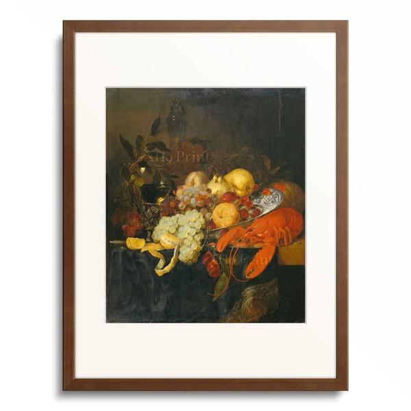 Artist: Ring, Pieter de,1615-1660 Imagetitle: Still life with fruits and lobster. (undated) Dimensions: 72,2 x 59,8 cm M...