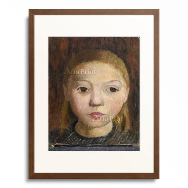 Artist: Modersohn-Becker, Paula,1876-1907 Imagetitle: Head of a Girl. About 1905 Dimensions: 24,5 x 21 cm Medium: Oil/Ca...