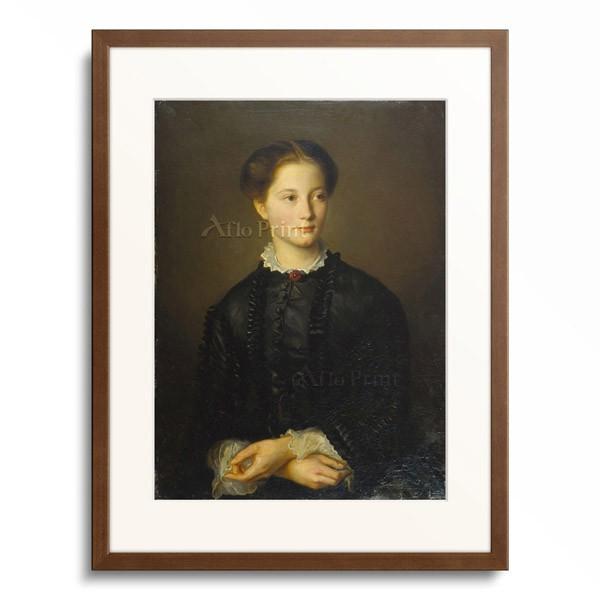 Artist: Scholderer, Otto Franz,1834-1902 Imagetitle: Bildnis der Schwester Ida Scholderer. Dimensions: 76,5 x 50,3 cm Lo...