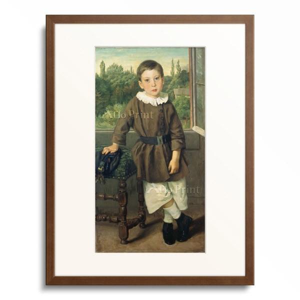 Artist: Scholderer, Otto Franz,1834-1902 Imagetitle: Knabenbildnis des Carl Friedrich Stiebel. 1859. Dimensions: 112,5 x...