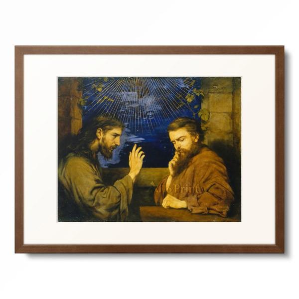 Artist: Thoma, Hans,1839-1924 Imagetitle: Christus und Nikodemus. 1878. Dimensions: 68 x 86 cm Location: Stadel Museum, ...