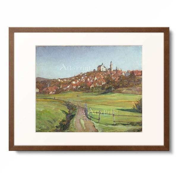 Artist: Trubner, Wilhelm,1851-1917 Imagetitle: Ansicht von Kronberg im Taunus. 1896. Dimensions: 62 x 76 cm Location: St...