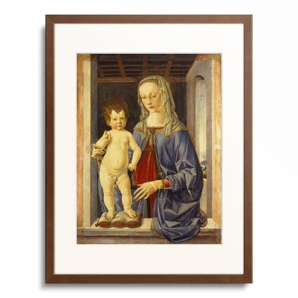 Artist: Verrocchio, Andrea del,1436-1488,(und Werkstatt) Imagetitle: Madonna mit Kind. Dimensions: 84,7 x 64,5 cm Medium...