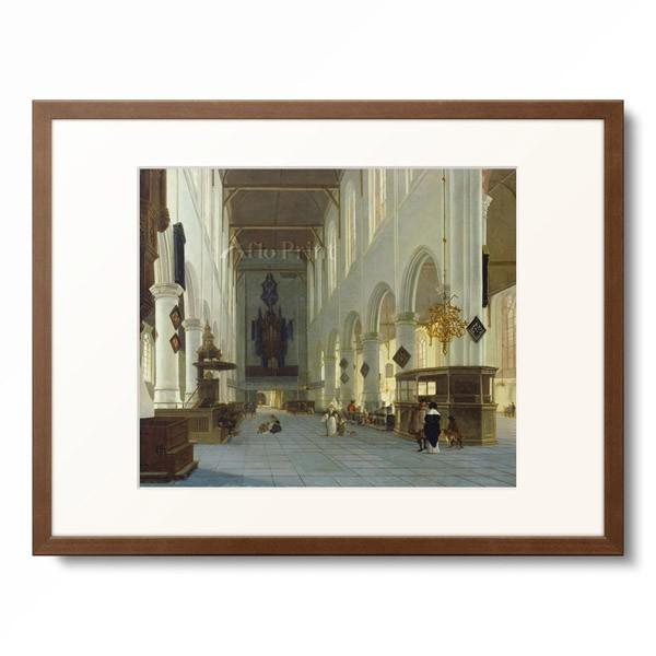 Artist: Vliet, Hendrik Cornelisz van,1611-1675 Imagetitle: Das Innere der Oude Kerk zu Delft. Dimensions: 50,6 x 59,7 cm...