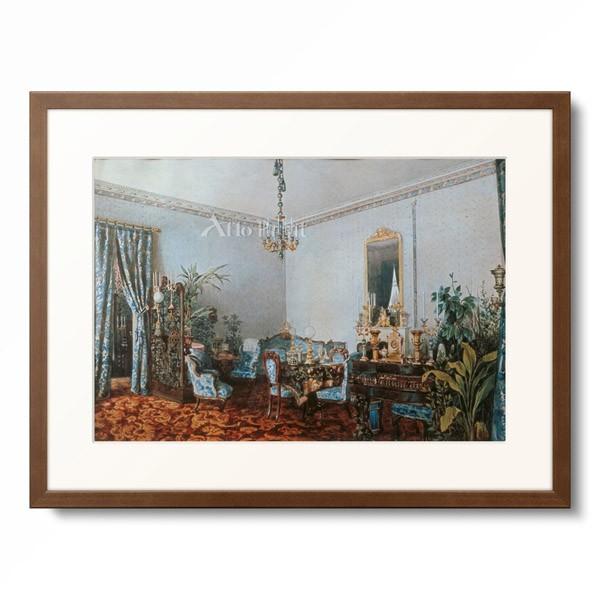 Artist: Premazzi, Ludwig (Louis),1814-1891 Imagetitle: Der Salon der Varvara Obreskoff. 1848. Dimensions: 24,6 x 35,6 cm...