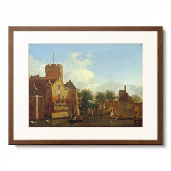 Artist: Heyden, Jan van der,1637-1712 Imagetitle: Schloss Leonersloot in Holland. About 1665-1670. Dimensions: 22,0 x 29...