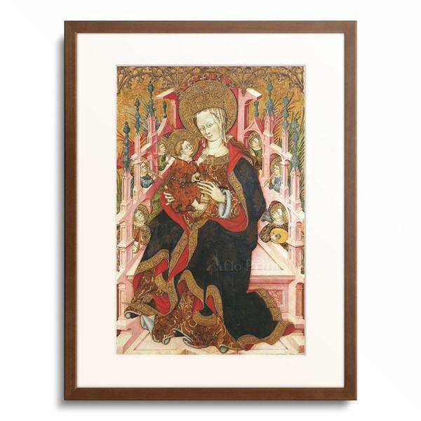 Artist: Burnham-Meister (spanisch),1. Hlf. 15. Jahrh. Imagetitle: Thronende Madonna mit Kind und musizierenden Engeln. 1...