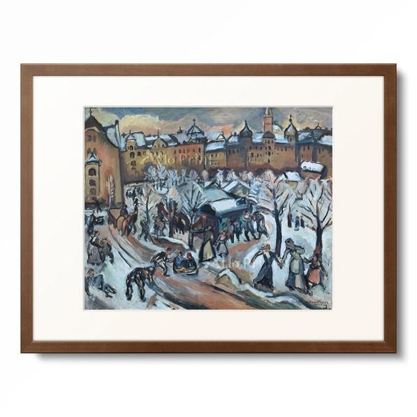 Artist: Friesz, Emile Othon,1879-1949 Imagetitle: Schnee in Munchen. 1909. Dimensions: 64 x 80 cm Location: Moskau, Pusc...