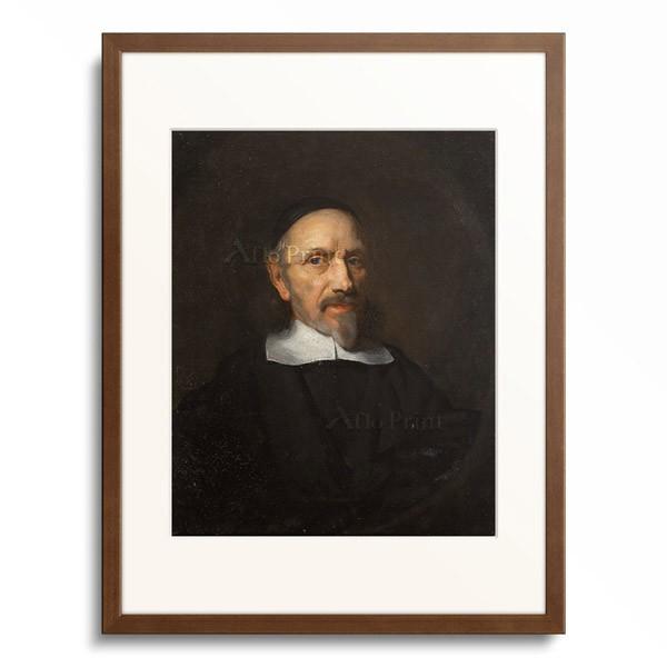 Artist: Maes, Nicolaes,1634-1693,(Kopie?) Imagetitle: Bildnis eines Mannes in schwarzer Kleidung. Dimensions: 33,5 x 27 ...