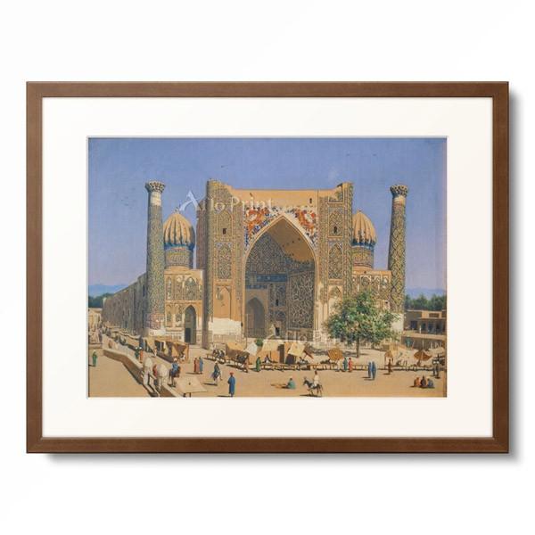 所蔵: トレチャコフ美術館Artist: Werestschagin, Wassili,1842-1904 Imagetitle: Die Medrese Shir-Dhor am Registan Palast in Samarkand....