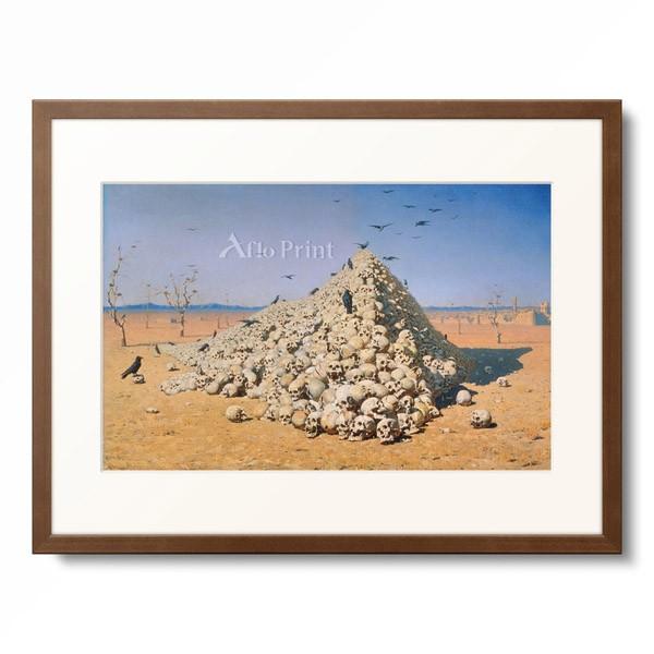 所蔵: トレチャコフ美術館Artist: Werestschagin, Wassili,1842-1904 Imagetitle: Apotheose des Krieges. 1871 Dimensions: 127 x 197 cm L...