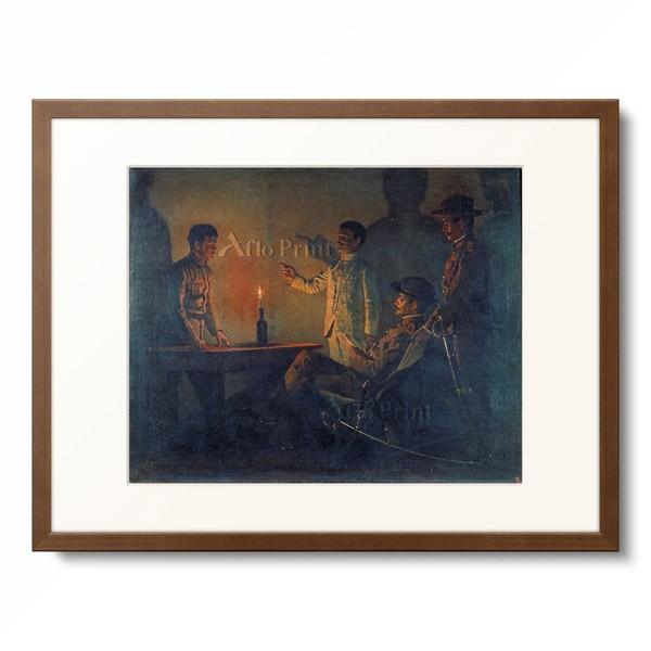 Artist: Werestschagin, Wassili,1842-1904 Imagetitle: Das Verhor des Deserteurs. Dimensions: 105 x 129 cm Location: Nikol...