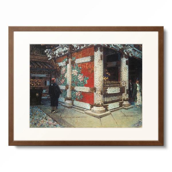 Artist: Werestschagin, Wassili,1842-1904 Imagetitle: Shintoistic temple in Nikko. 1903 Dimensions: 45 x 61 cm Location: ...