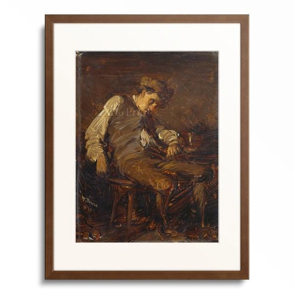 Artist: Busch, Wilhelm,1832-1908 Imagetitle: Eingeschlafener Trinker. Dimensions: 21 x 15,5 cm Location: Stadel Museum, ...