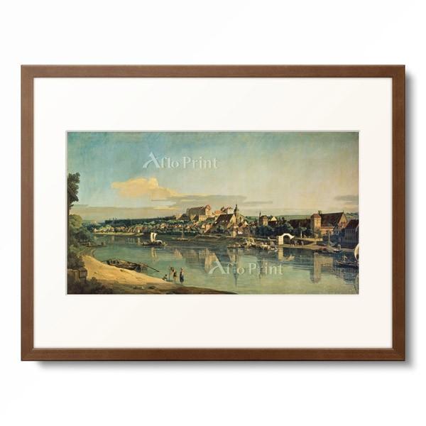 Artist: Bellotto, Bernardo (Canaletto),1721-1780 Imagetitle: Blick auf Pirna vom rechten Ufer der Elbe aus gesehen. Um 1...