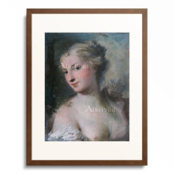 Artist: Carriera, Rosalba,1675-1757 Imagetitle: Diana. 1750. Dimensions: 41,6 x 32 cm Location: Moskau, Puschkin-Museum