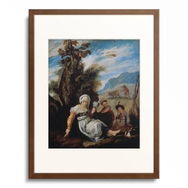 Artist: Fet(t)i, Domenico,1589(?)-1623 Imagetitle: Adam und Eva nach der Vertreibung aus dem Paradies. Dimensions: 82 x ...