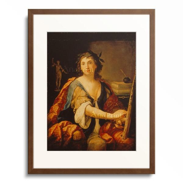 Artist: Sirani, Elisabetta,1638-1665 Imagetitle: Allegory of painting (Self-portrait). 1658. Dimensions: 114 x 85 cm Loc...