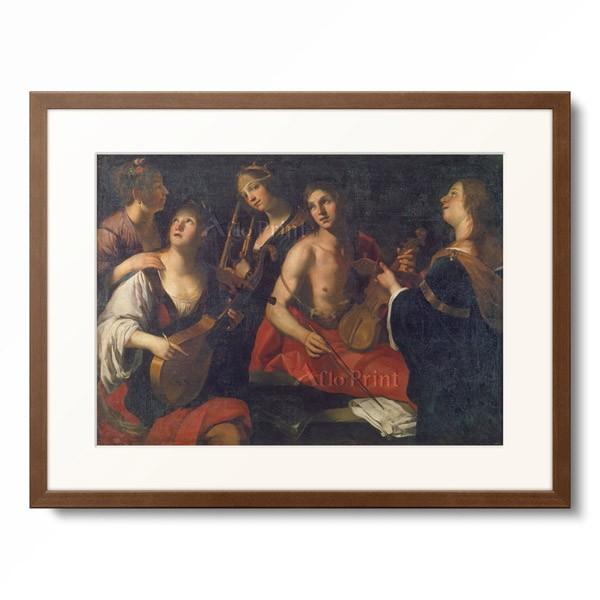 Artist: Rustici, Francesco,1592-1626 Imagetitle: Musizierende Gruppe. Dimensions: 140 x 200 cm Location: Kaunas, Ciurlio...