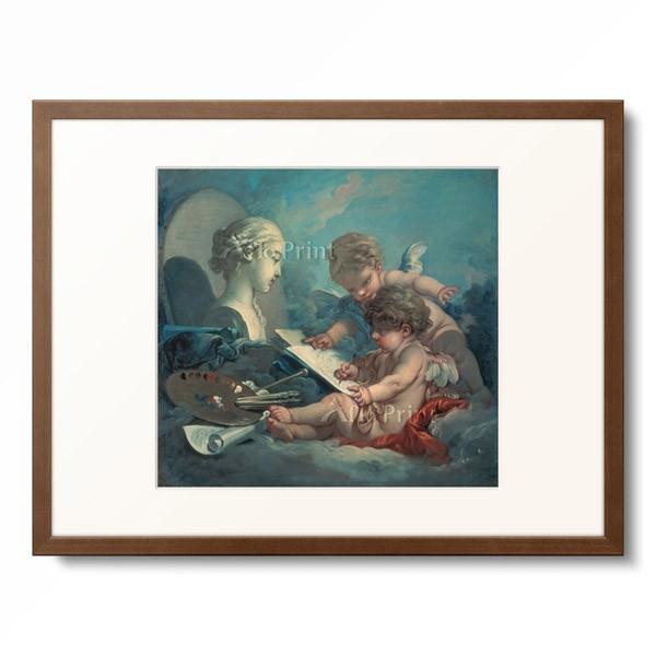 作家名： フランソワ・ブーシェ ( 1703年 - 1770年 ) フランスの画家ジャンル： ロココArtist: Boucher, Francois,1703-1770 Imagetitle: Zwei malende Putten. A...