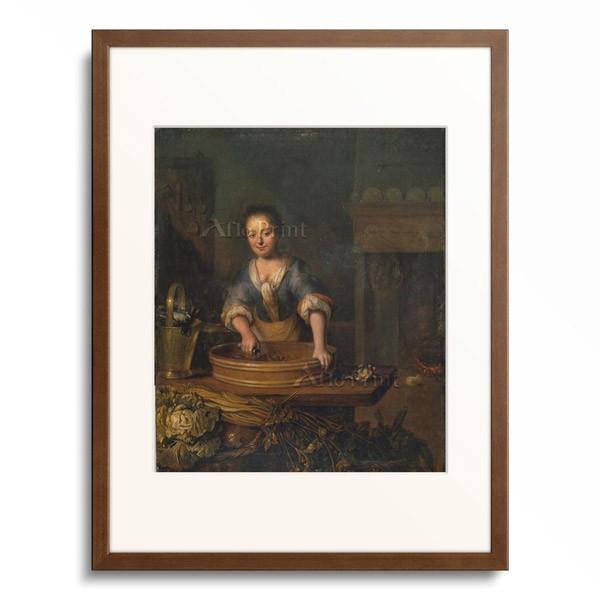 Artist: Moni, Louis de,1698-1777 Imagetitle: The Cook. Dimensions: 24,5 x 20 cm Location: Kaunas, Ciurlionis Museum