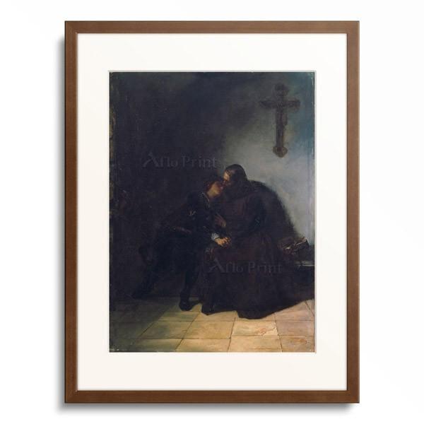 Artist: Thoma, Hans,1839-1924 Imagetitle: Abschied des Verurteilten. Dimensions: 102,5 x 76 cm Location: Kaunas, Ciurlio...