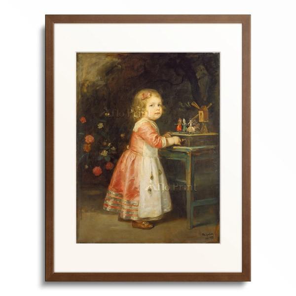 Artist: Kaulbach, Friedrich August von,1850-1920 Imagetitle: Das Spielzeug Dimensions: 117 x 88 cm Location: Stadel Muse...
