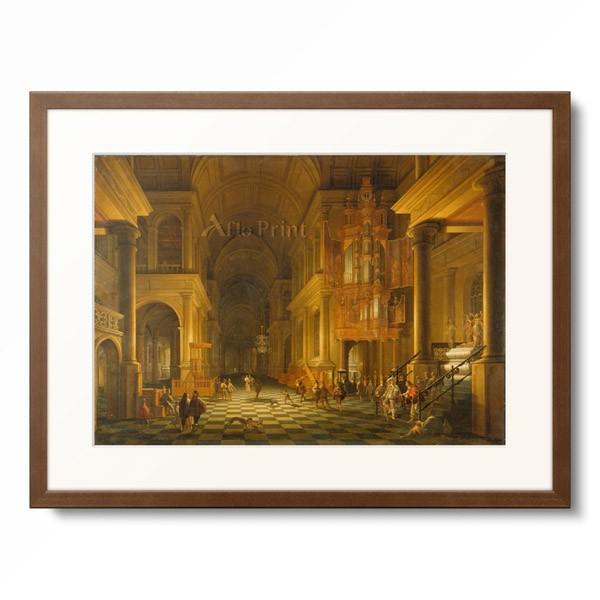 Artist: Lorme, Antonie de,um 1610-1673 Imagetitle: Innenansicht einer Kirche Dimensions: 111 x 157,3 cm Medium: Oil/Wood...