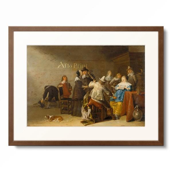 Artist: Palamedes, Anthonie,1601-1673 Imagetitle: Musizierende Gesellschaft Dimensions: 38 x 55 cm Medium: Oil/Wood