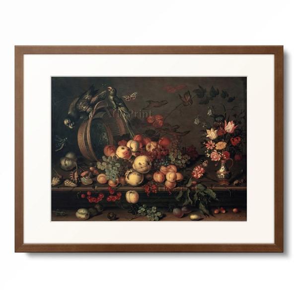 Artist: Ast, Balthasar van der,1593/94-1657 Imagetitle: Stillleben mit Fruchten, Blumen und Papageien. 1620 Dimensions: ...