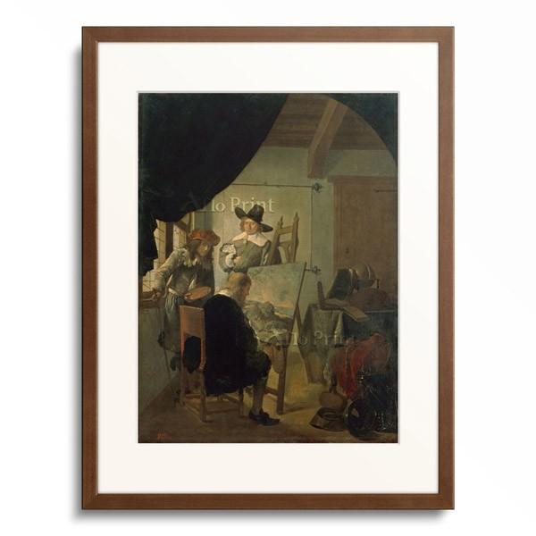 Artist: Berckheyde, Job Adriaensz,1630-1693 Imagetitle: Besuch im Atelier des Kunstlers. 1659 Dimensions: 49 x 36,5 cm L...